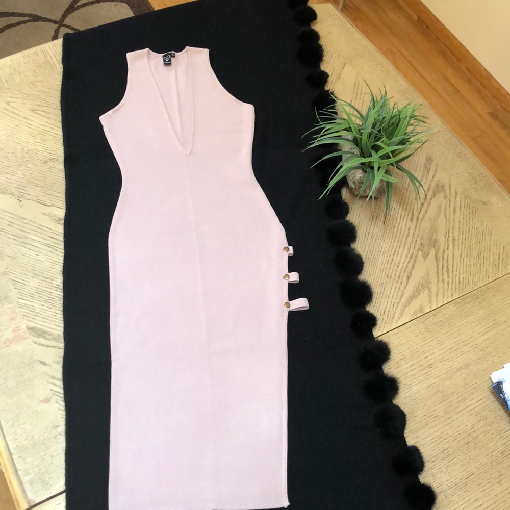 Very Sexy Side Open Midi Dress - Gem